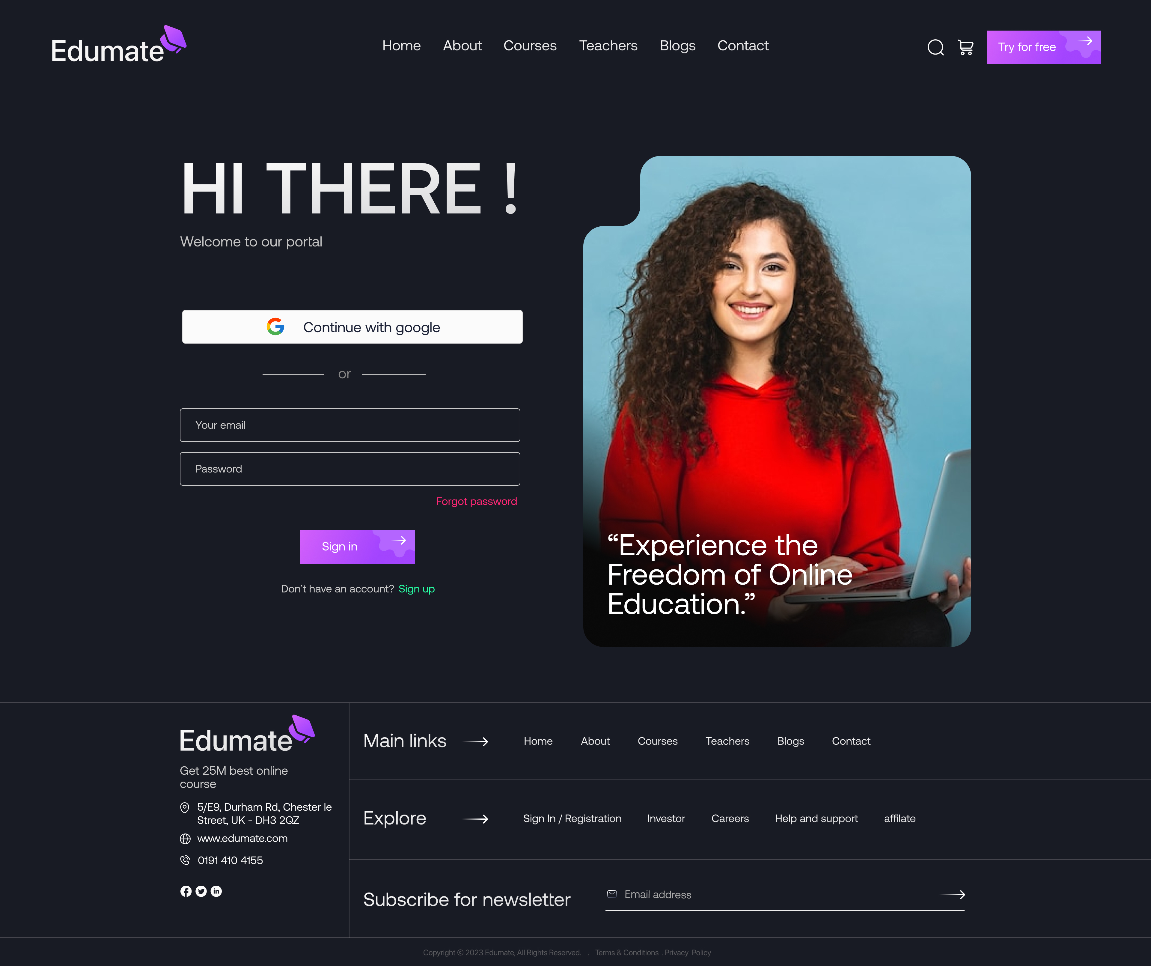 Edumate – Education & online Course Figma Template by WordPress-Studio